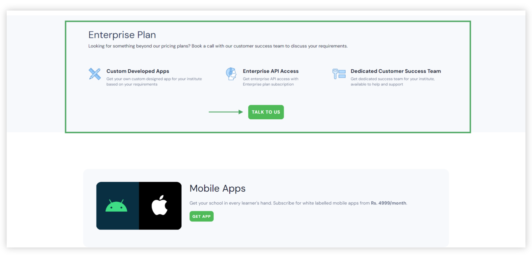 Upgrading your Pricing Plan
